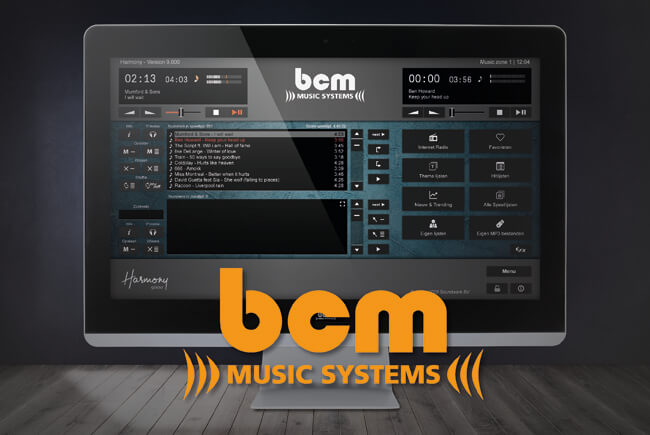 BCM Harmony muziekcomputer voor bedrijven & horeca | BCM